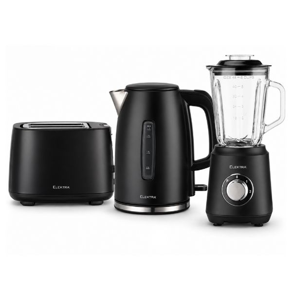 Elektra Kettle, Toaster and Blender Breakfast Set
